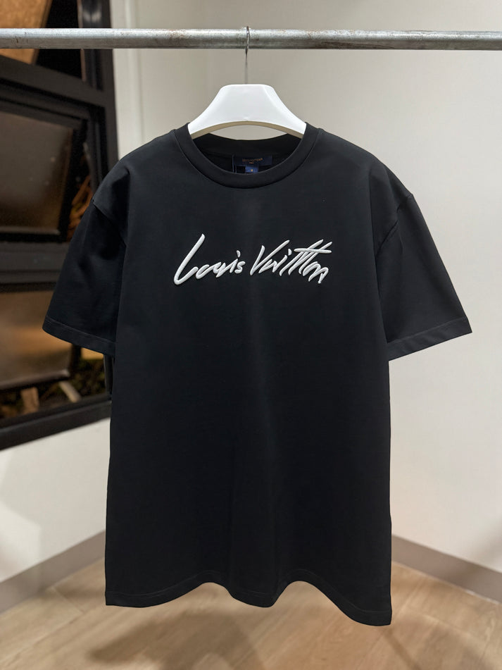 Louis Vuitton Cursive Signature T-Shirt – Dad from MNL
